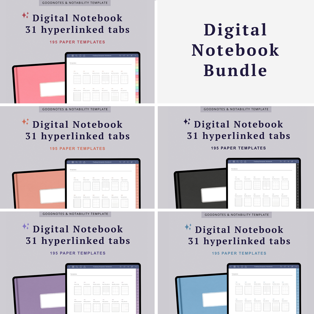 Best GoodNotes Templates - Digital Notebook/Digital Planner